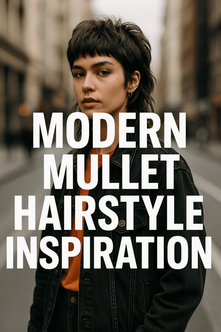 Modern Mullet Hairstyle Inspiration: A Bold Statement Cut - The Glow ...
